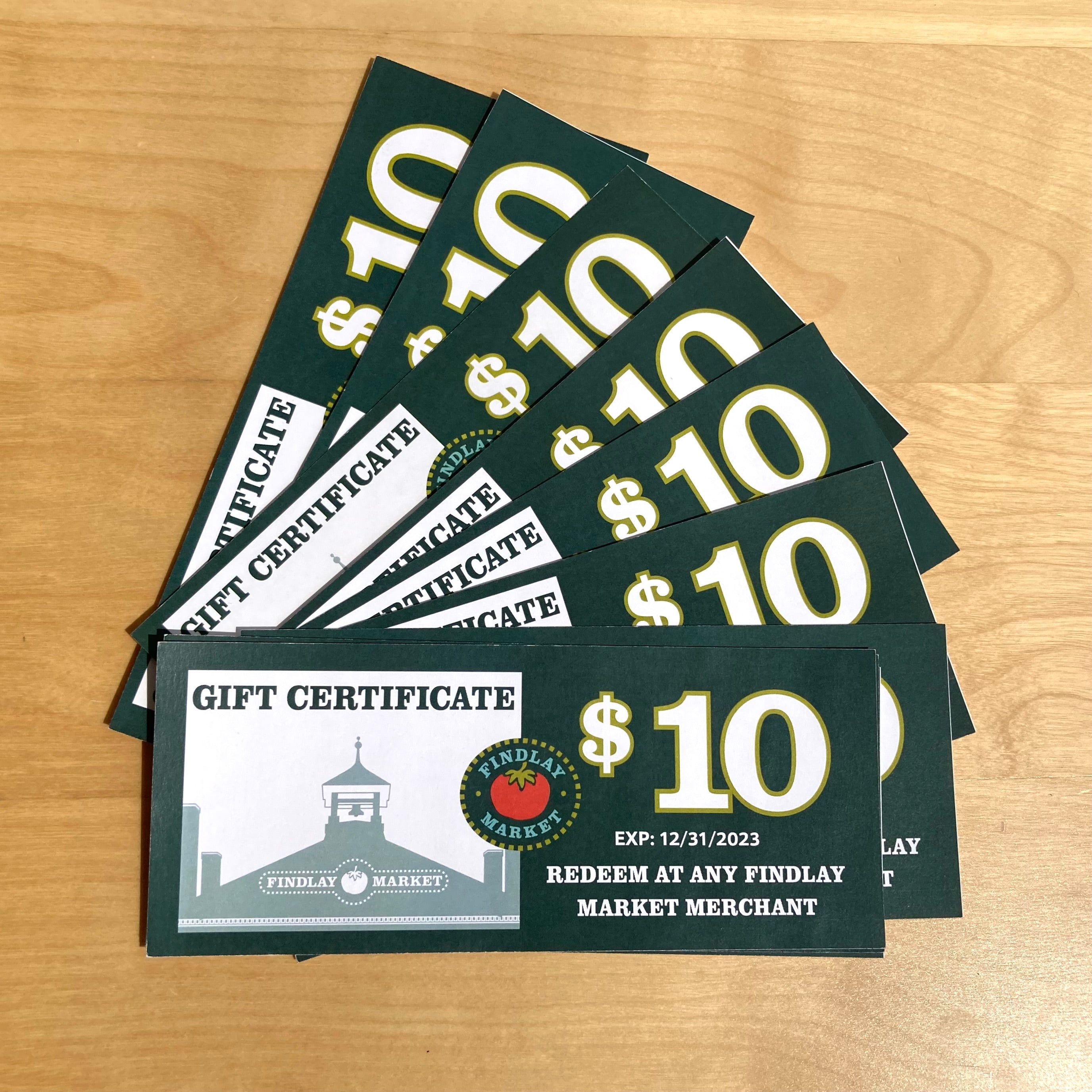 General Findlay Market Gift Certificates